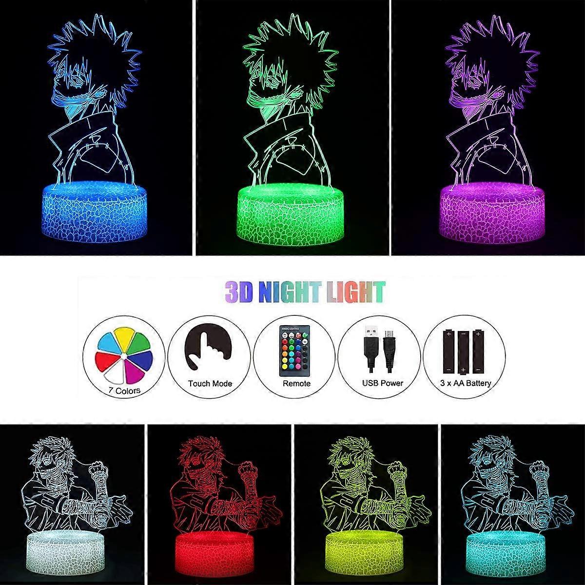 SBSG My Hero Academia DABI 3D Night Light - My Hero Academia Toys Color ...