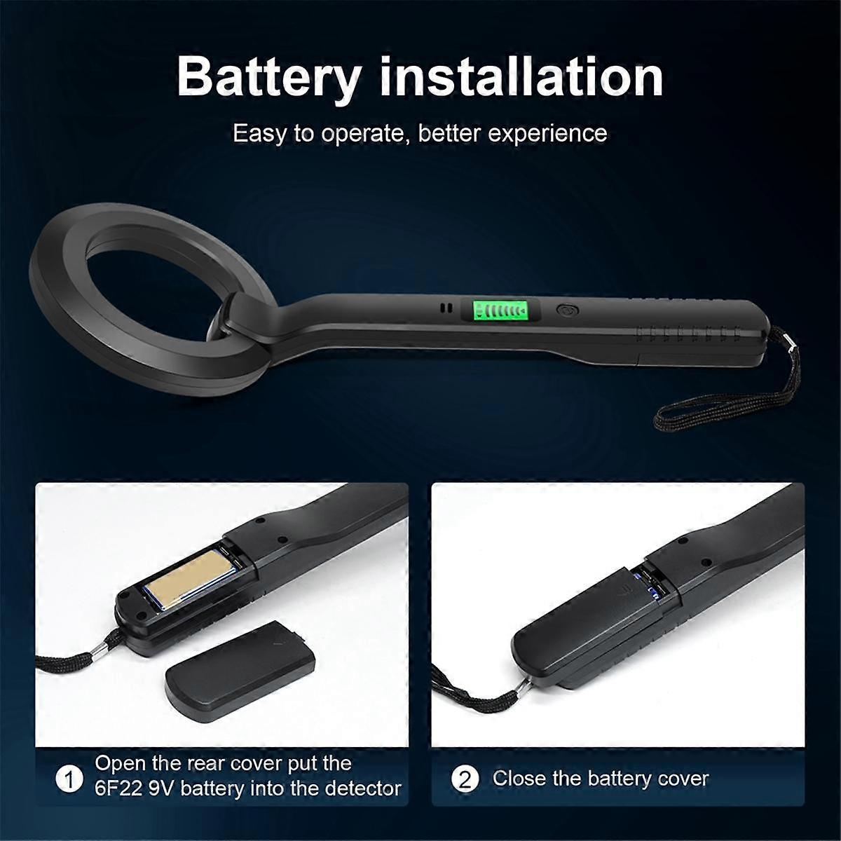 Metal Detector Handheld Alarm High Sensitivity Metal Scanner Security ...