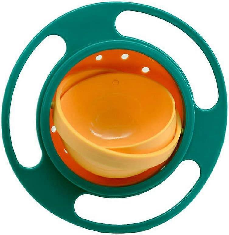 Baby Bowl, Cute Baby Gyroscope Bowl 360 Rotating Anti-Splash Bowl Gyro ...