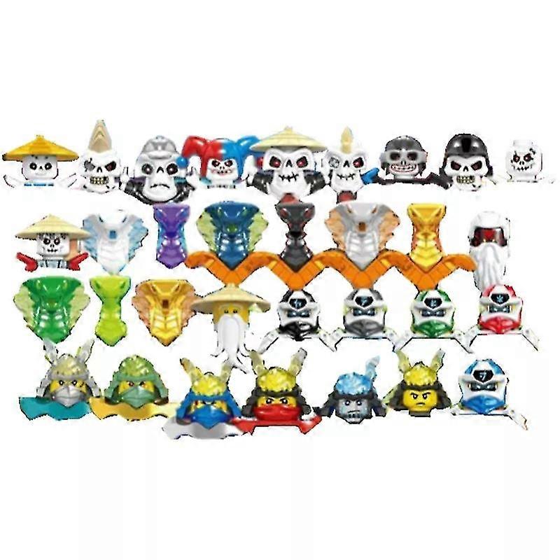Mini Ninja Bricks Figures Building Blocks Toys Skeleton Gold Soldiers ...