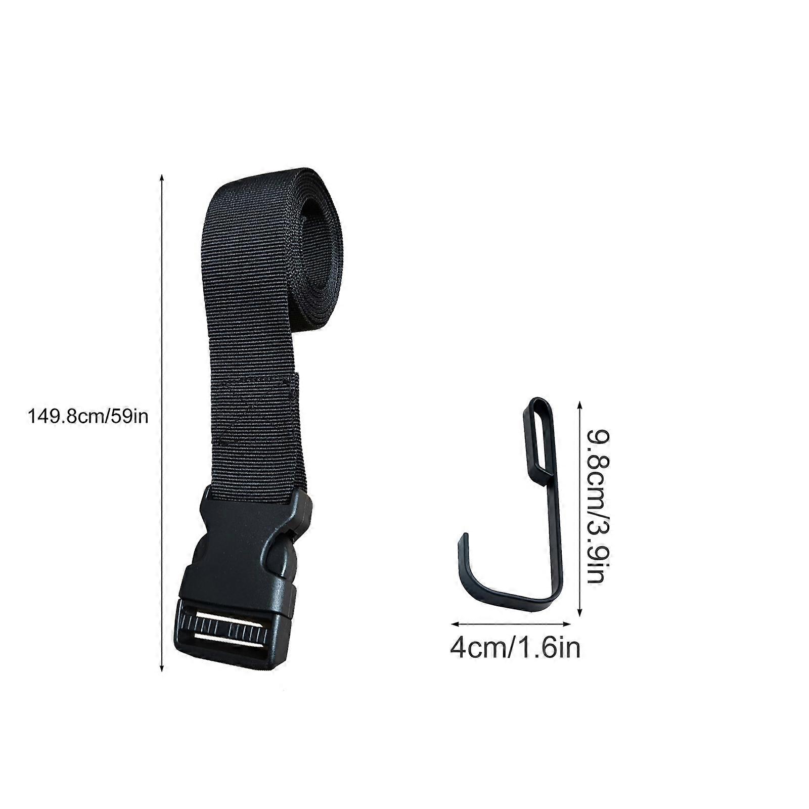 Camping Strap Gear Hangers 1 Pack with 4 Hooks, Lightweight Multi-Hook ...