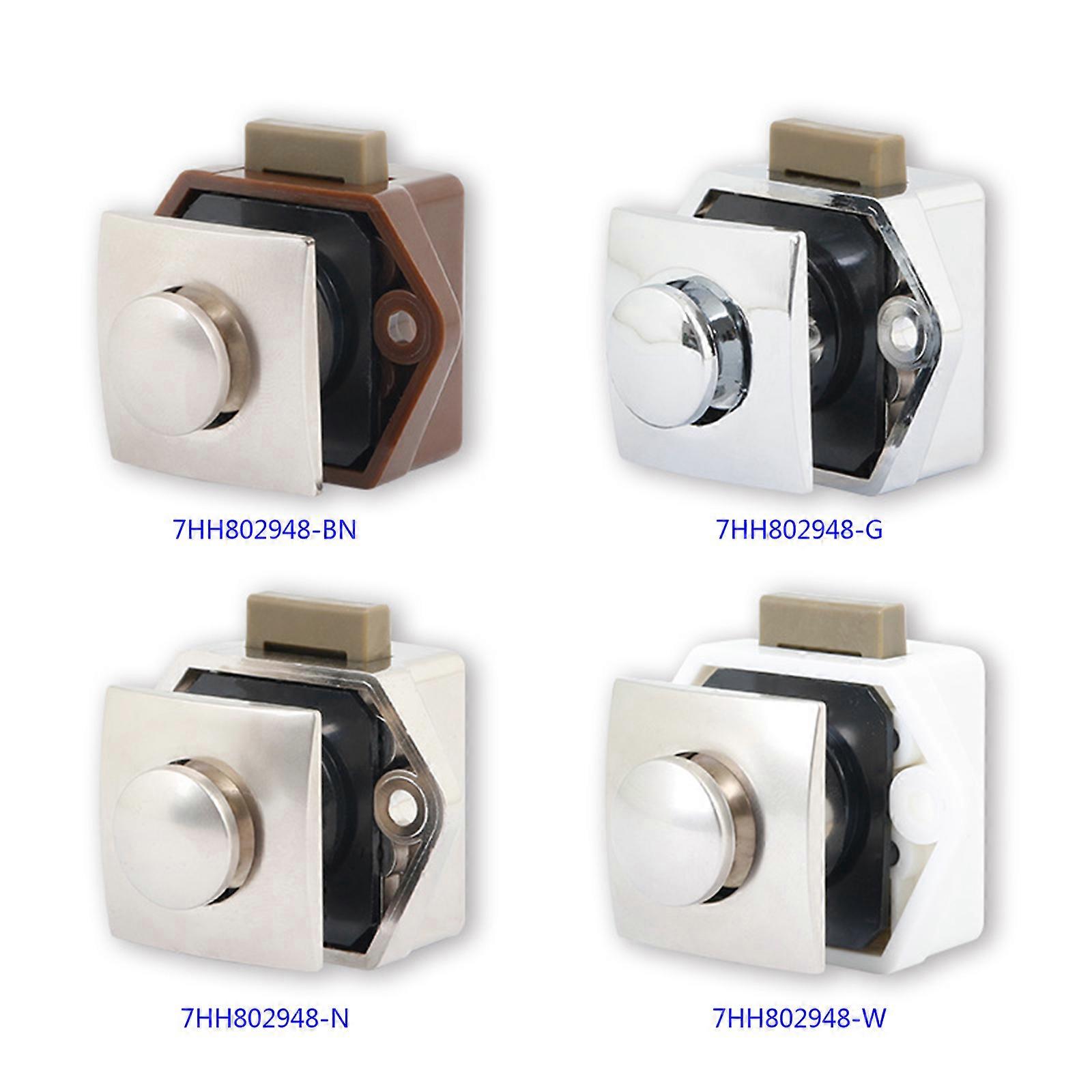 for Camper Van Caravan Boat Cabinet Push Button Catch Lock Drawer ...