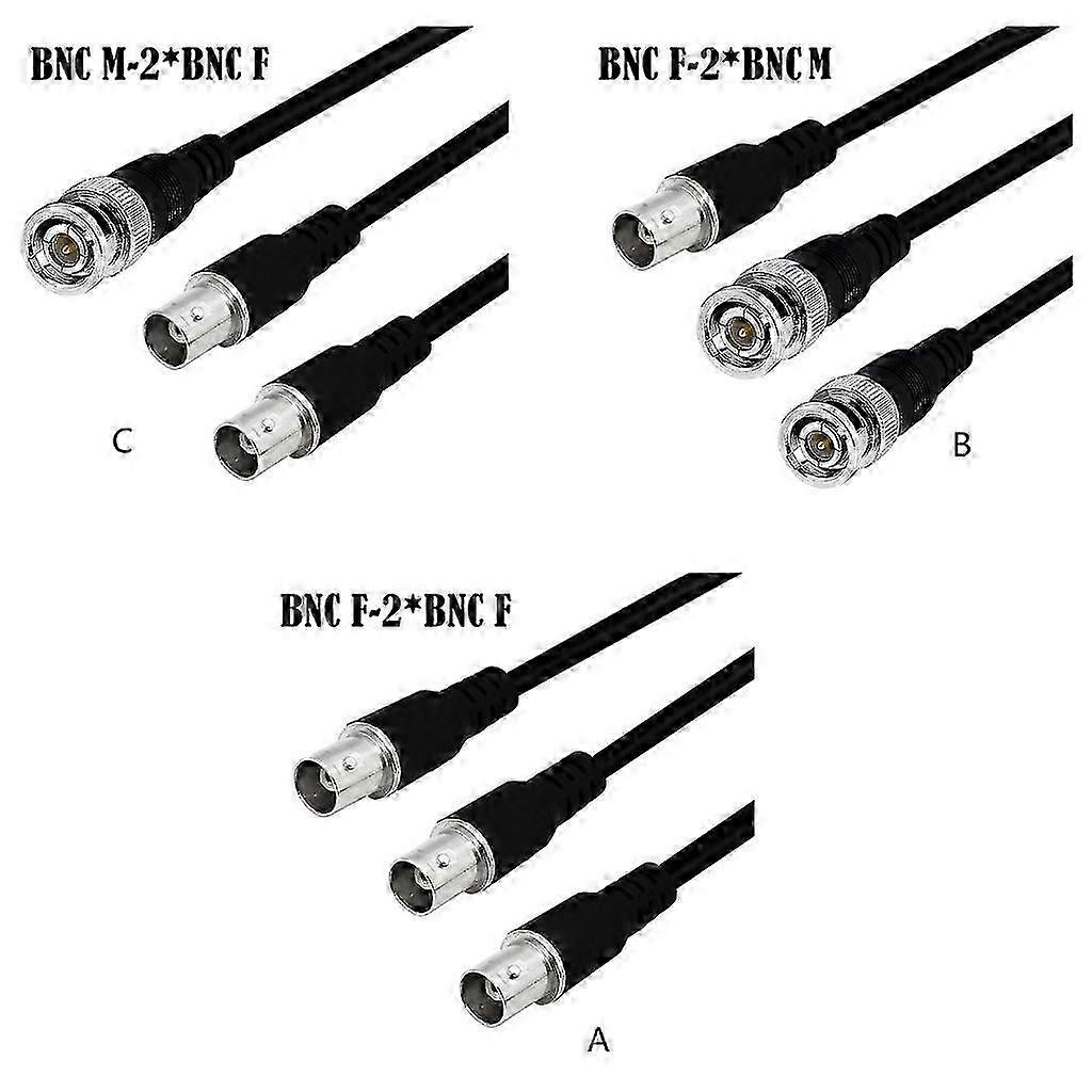 BNC Cable 1 to 2 Connector Cord Splitter Wire for Cameras and Video ...