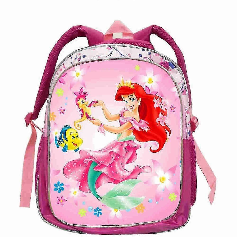 Little Mermaid Ariel Princess Backpack Kids School Backpack Schoolbag ...