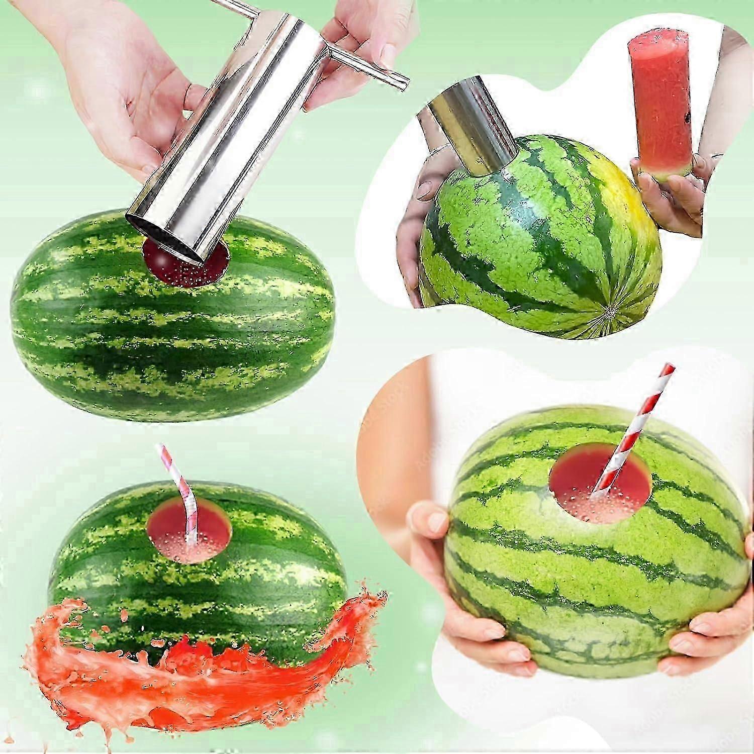 Stainless Steel Watermelon Puncher Cutter - Melon Opener Cutter with ...