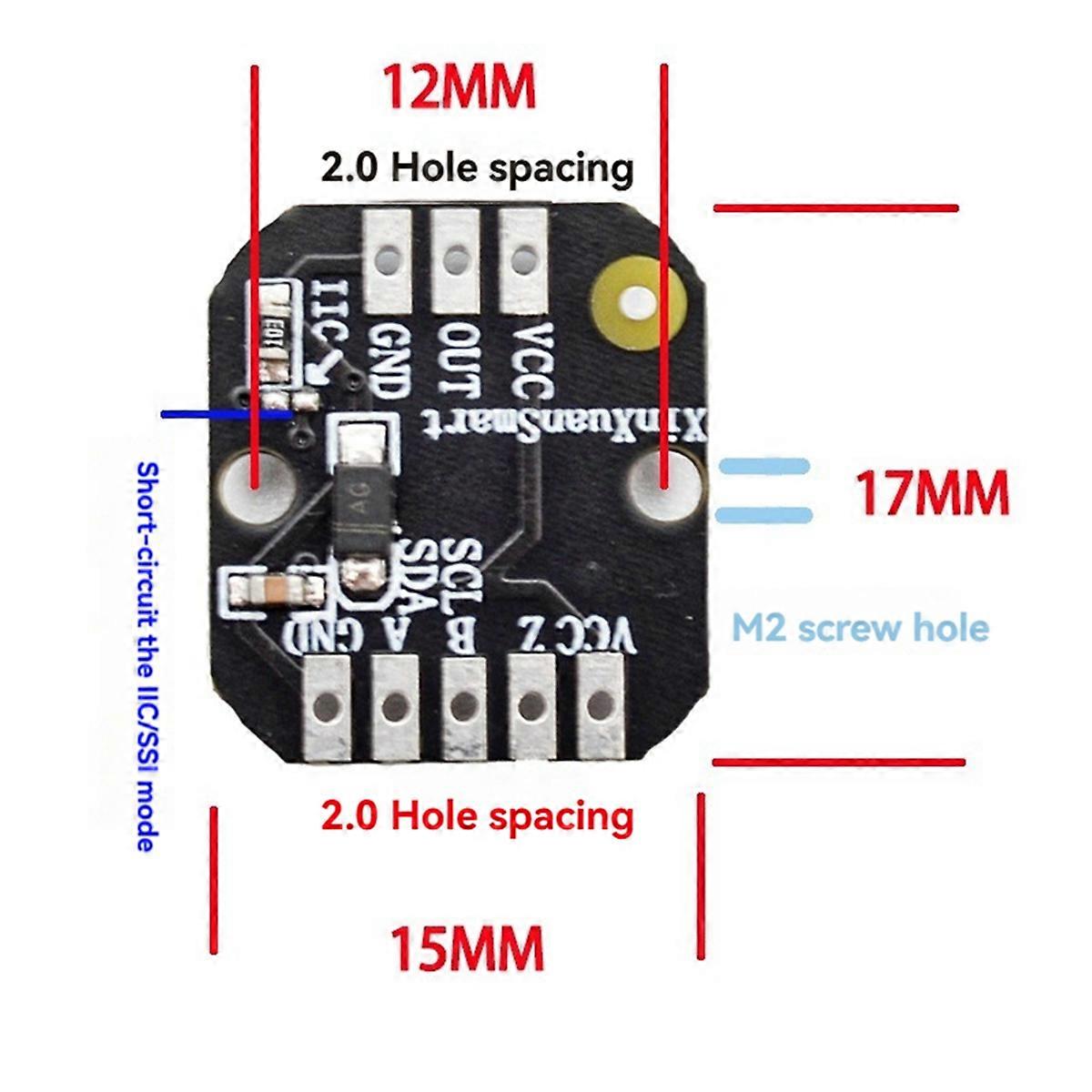 2Pcs MT6701 Magnetic Encoder Module PWM/I2c Brushless Motor Encoder ...