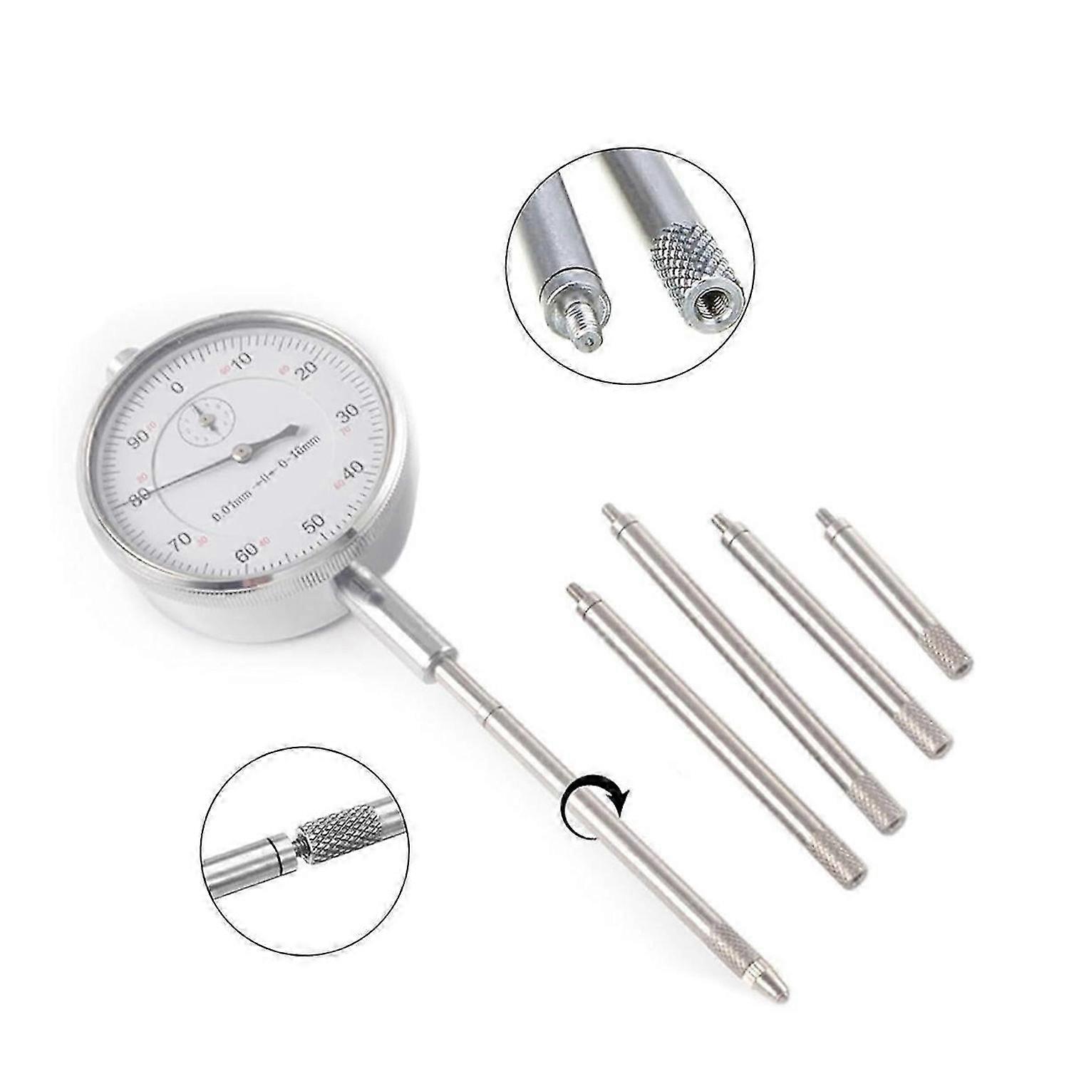 6pcs Dial Indicator Extension Stem Rod Set,M2.5 Thread,30-150mm Lengths ...