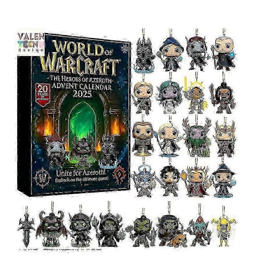 World Of Warcraft: Azeroth Heroes Advent Countdown Holiday Blind Box ...