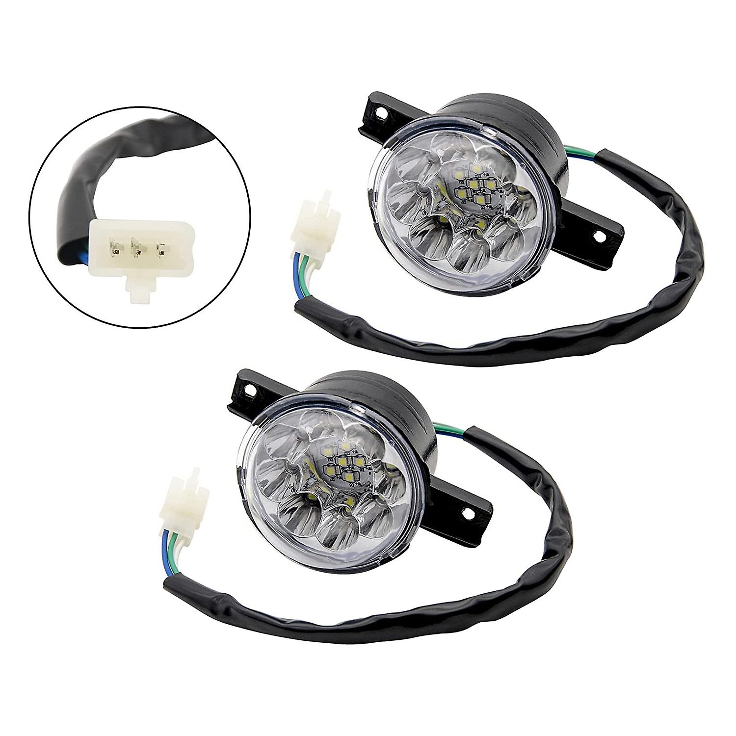 2pcs 12v Led Atv Front Headlight 125cc 150cc 250cc 300cc Headlights For ...