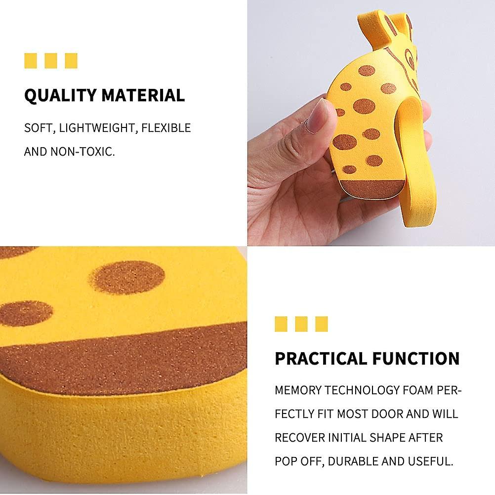 Foam Door Stopper, Cartoon Animal Door Finger Guards Finger Pinch Guard ...