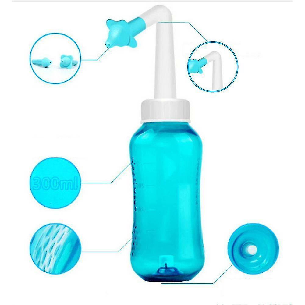 Rinse Wash Sinus Allergies Relief Neti Pot Cleaner Waterpulse Nose ...