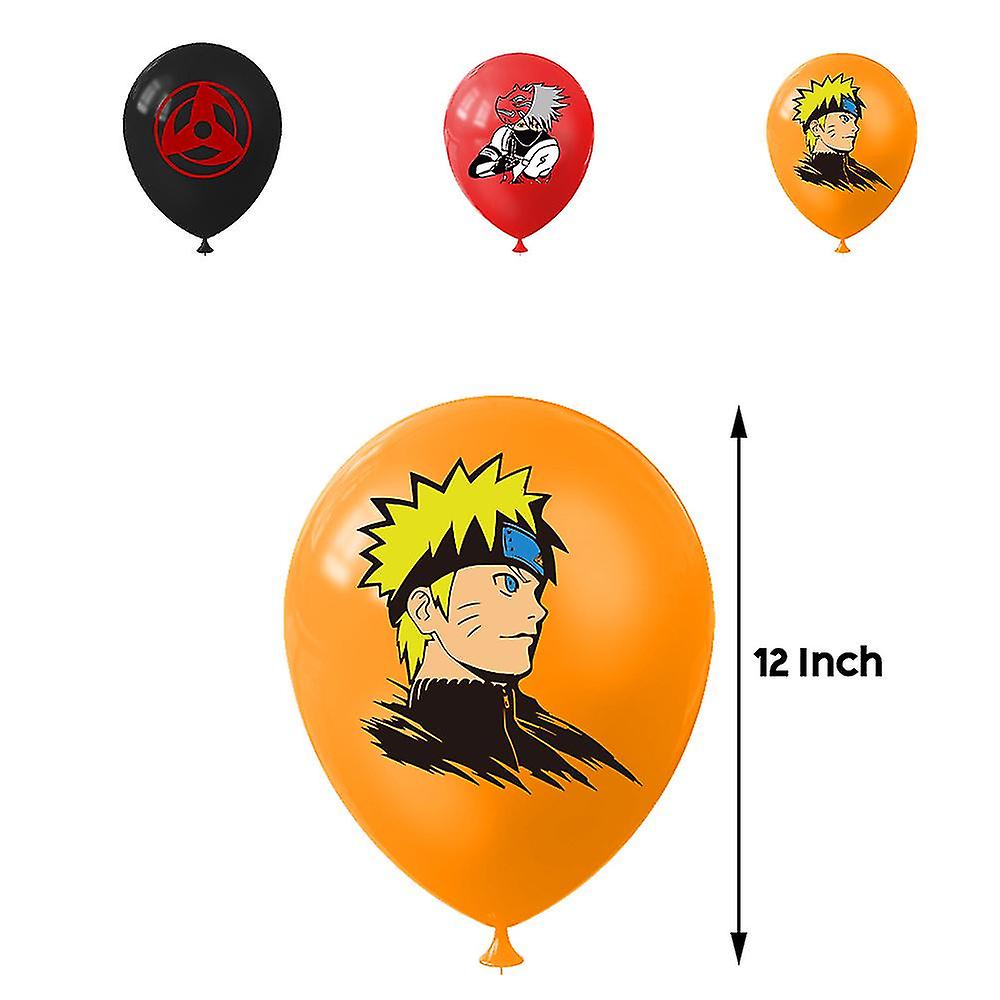 Naruto Themed Kids Birthday Party Decor Supplies Kit Banner Balloons ...
