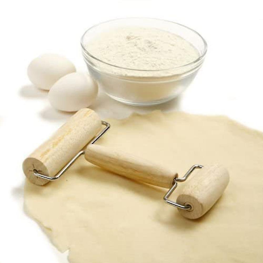 Wood Rolling Pin, Dough Roller Pizza Roller Cookie Cake Baking | Fruugo UK