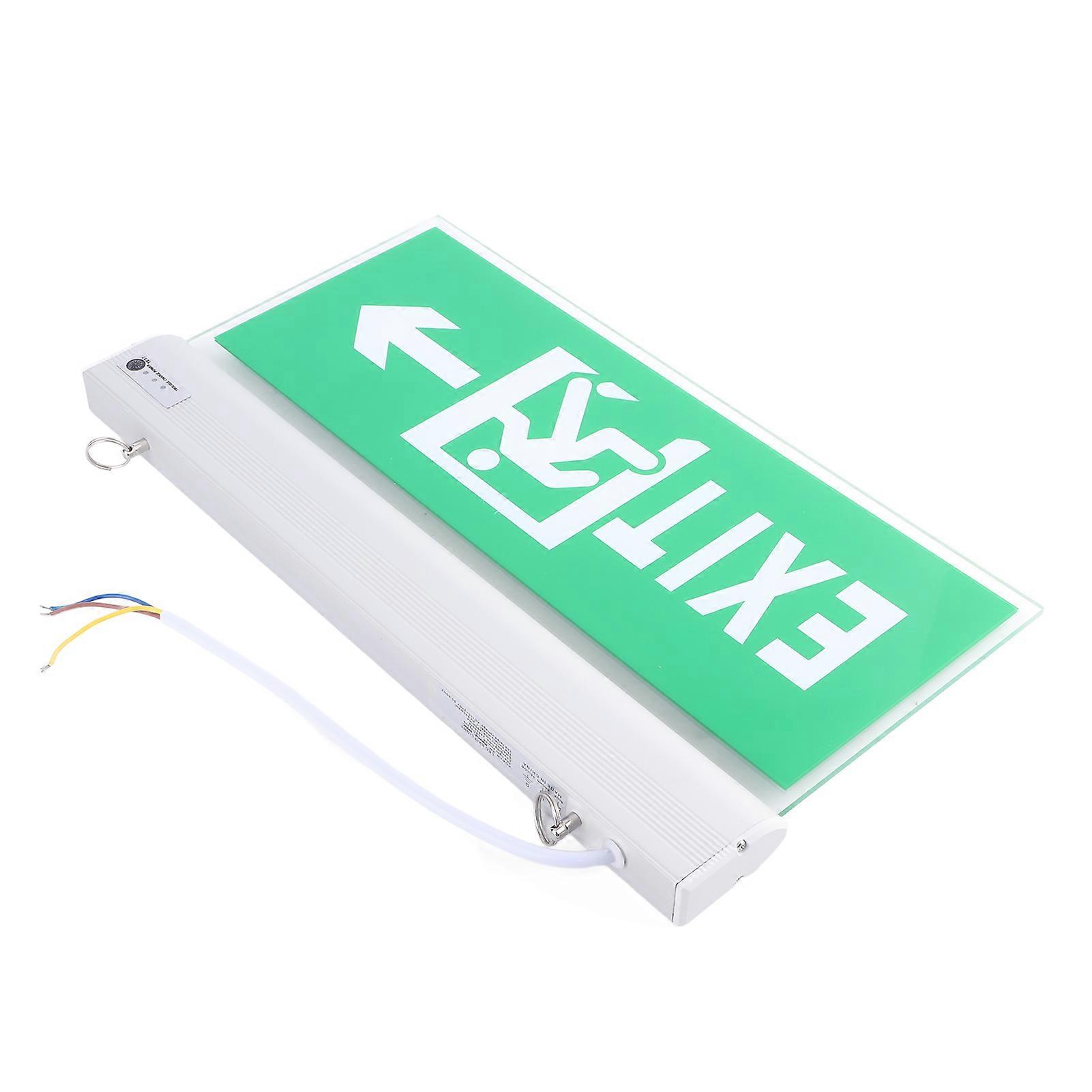 110-220V Acrylic LED Emergency Exit Sign Lamp Evacuation Indicator ...