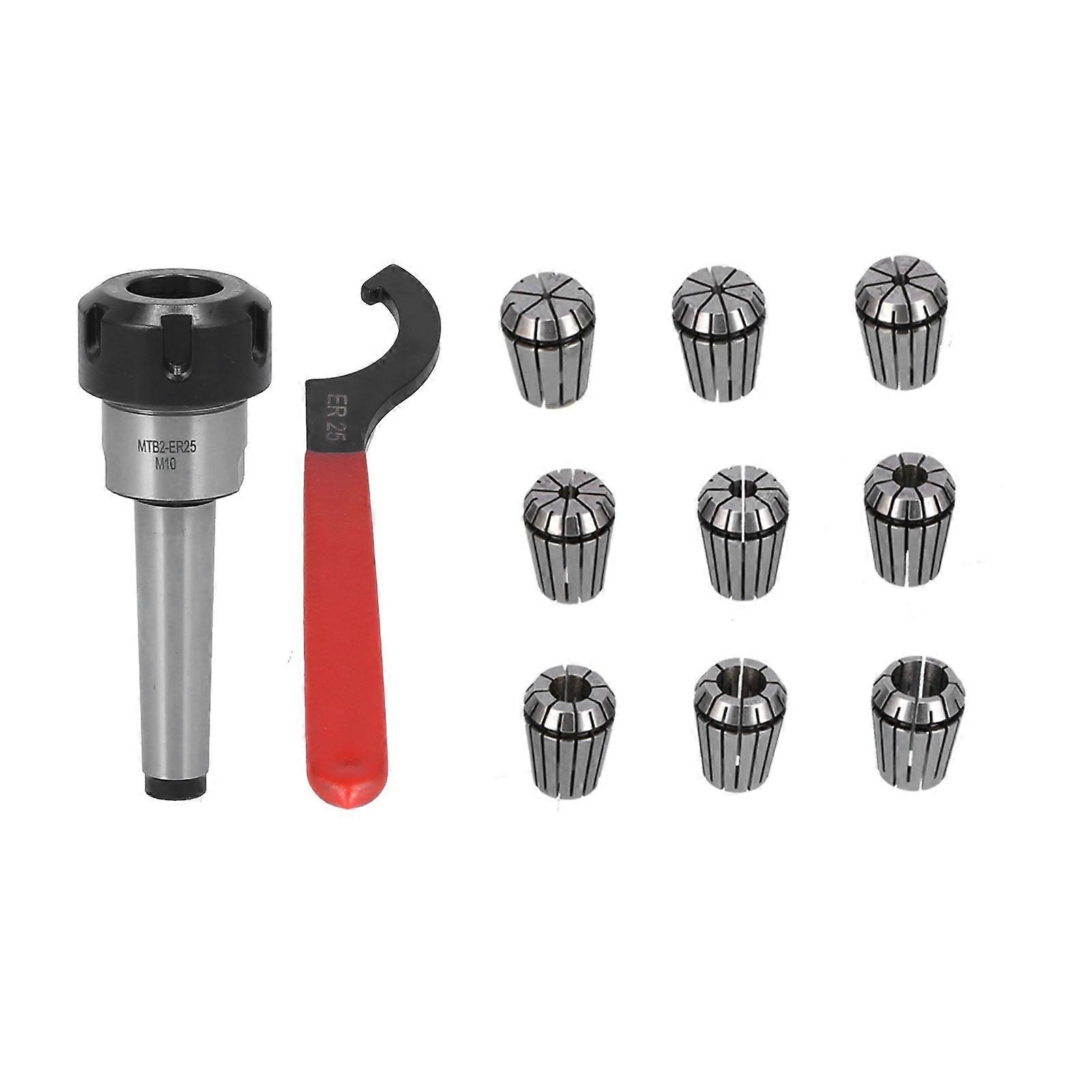 ER25 Spring Clamps Morse Taper Connecting Shaft Collet Chuck Morse ...