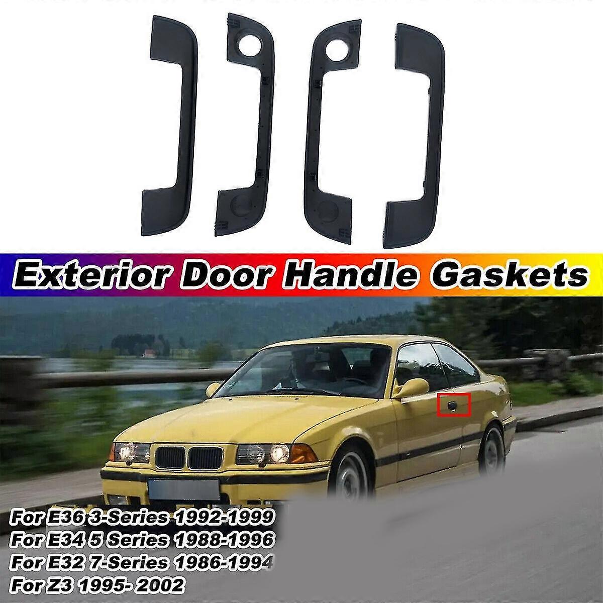 4pcs Car Front & Rear Door Handle Cover For-bmw E36 E34 Z3 3 5 Series ...
