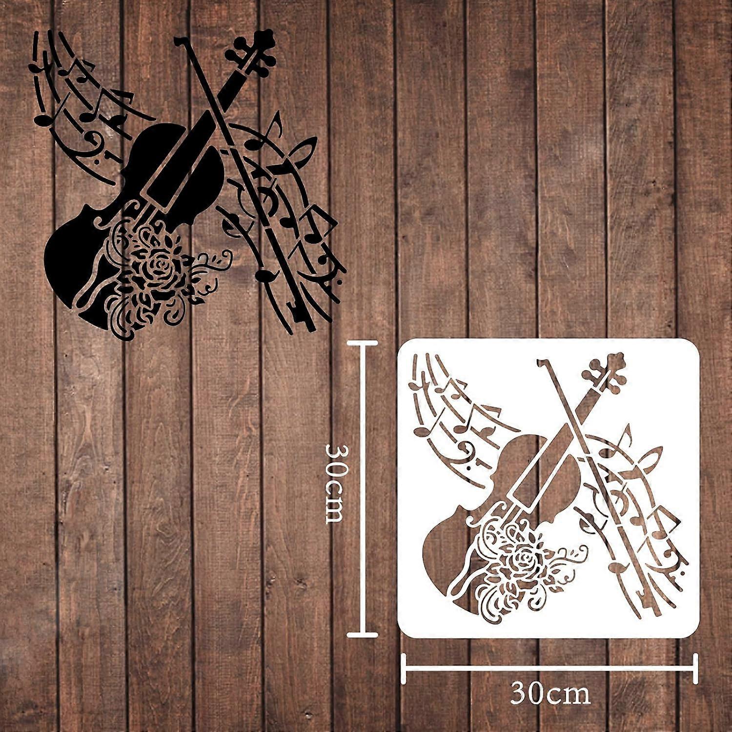 Music Stencils Template 11.8x11.8 inch Plastic Musical Note Drawing ...