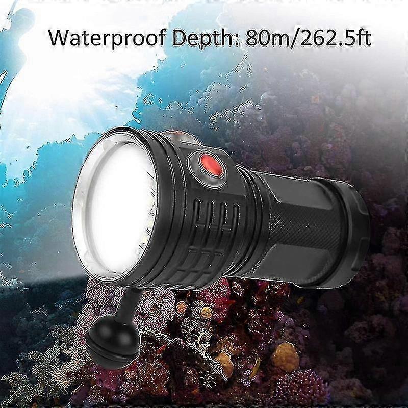 Diving LED Light Ipx8 Waterproof Flashlight 500m Underwater Photography ...