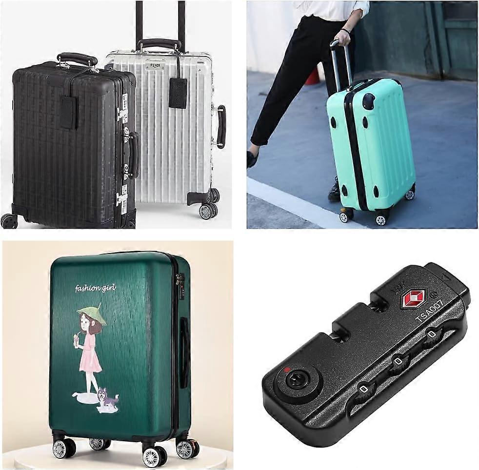 Luggage Locks Travel Locks for Luggage Lock TSA007 Zipper Bags Fixed ...