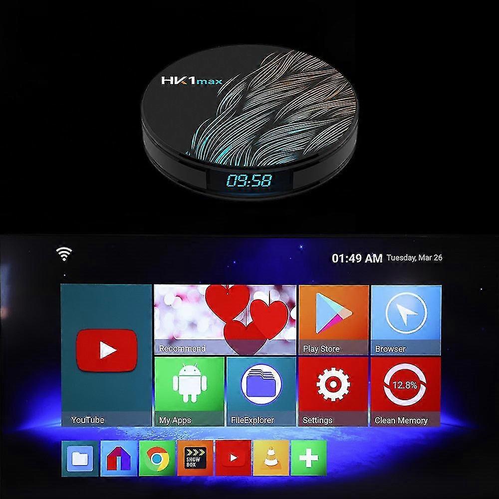 Hk1 max smart tv box android 10 4gb 128gb 64gb 32gb rockchip 4k tvbox youtube wifi android tv ...
