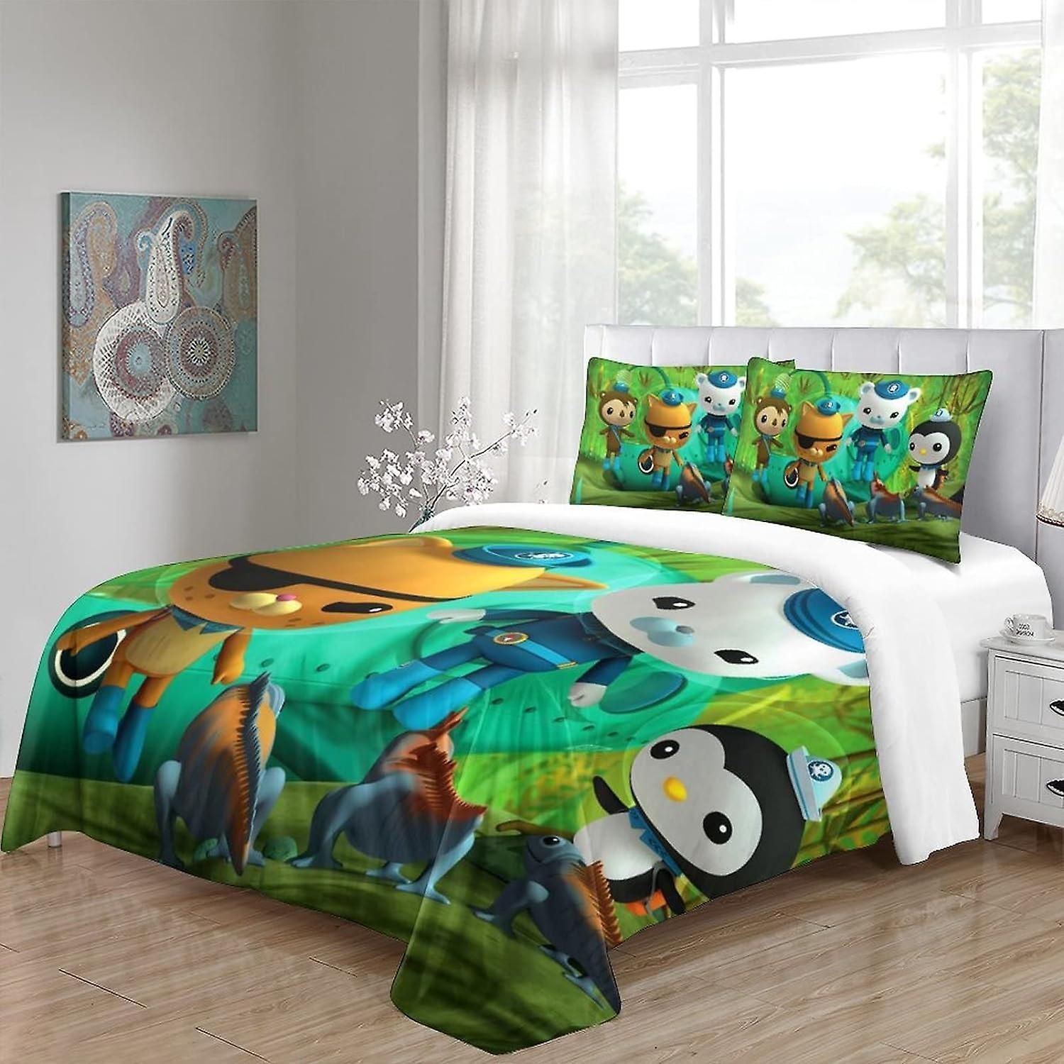 The Octonauts Bedding Set Cartoon Duvet Cover 3D Printed Bedding Set ...