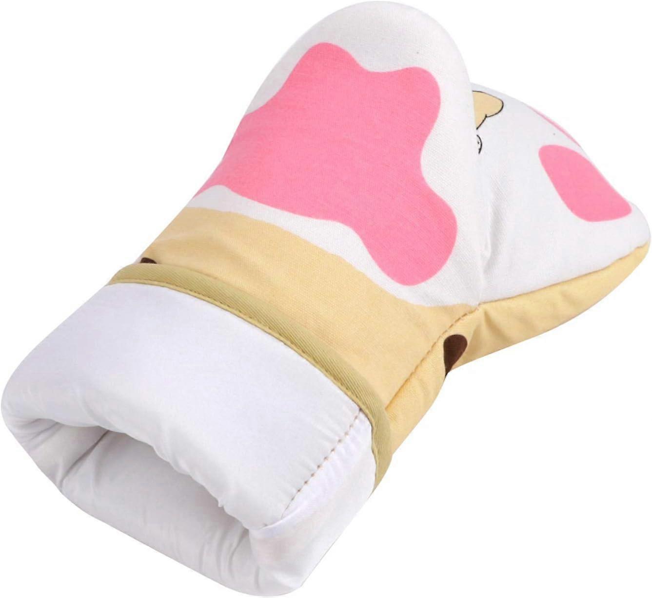 Cute Cartoon Oven Gloves Heat Resistant Non-Slip Cotton Oven Gloves ...