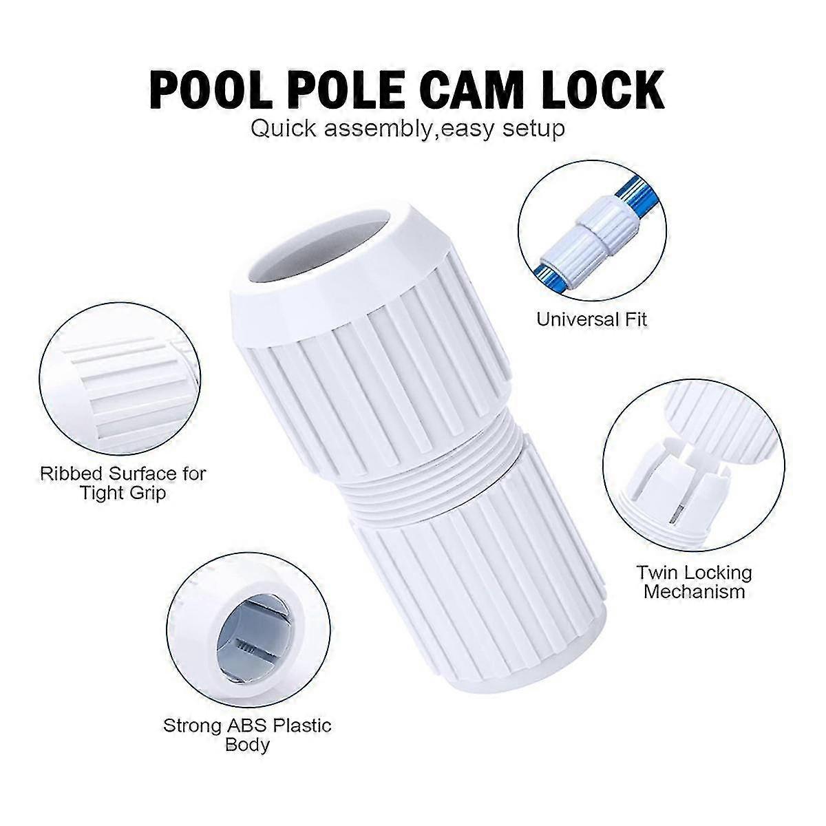 2Pcs Pool Telescoping Pole Cam Lock Replacement 2Pc, EZ Lock Cam for ...