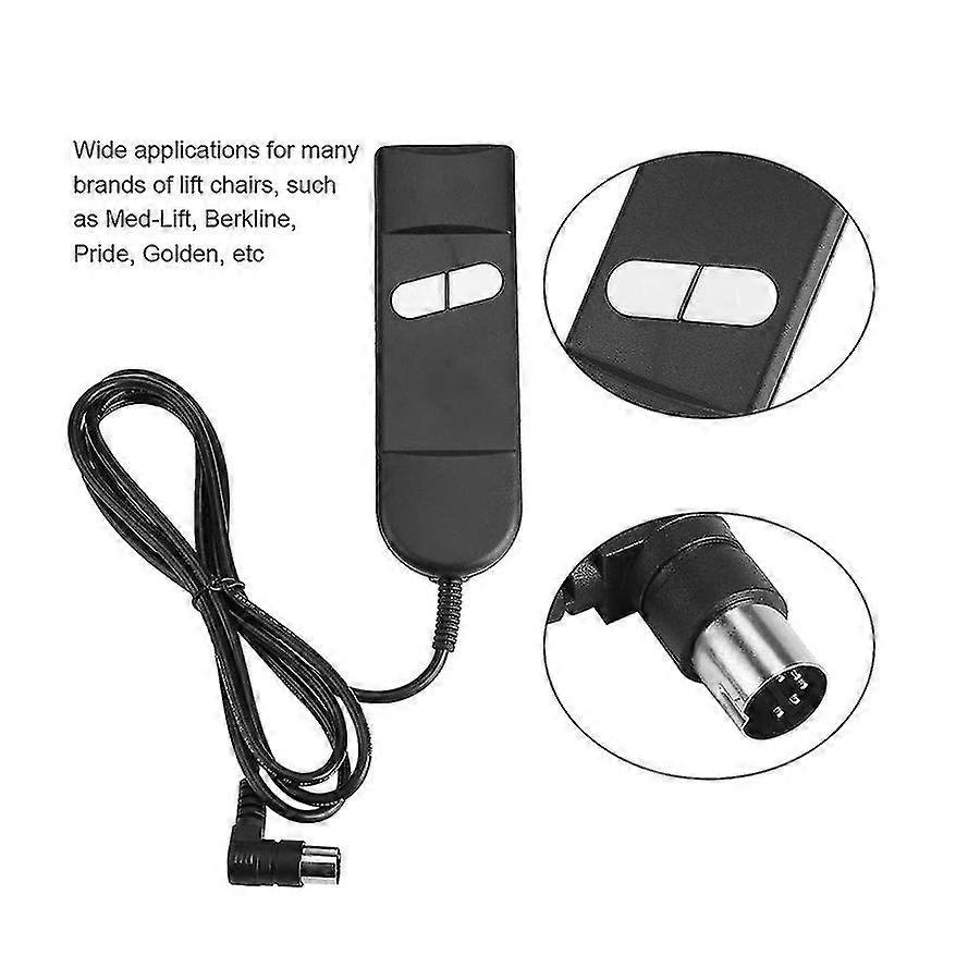 Electric Recliner Chairs Controller 2 Button 5 Pins Hand Switch For ...