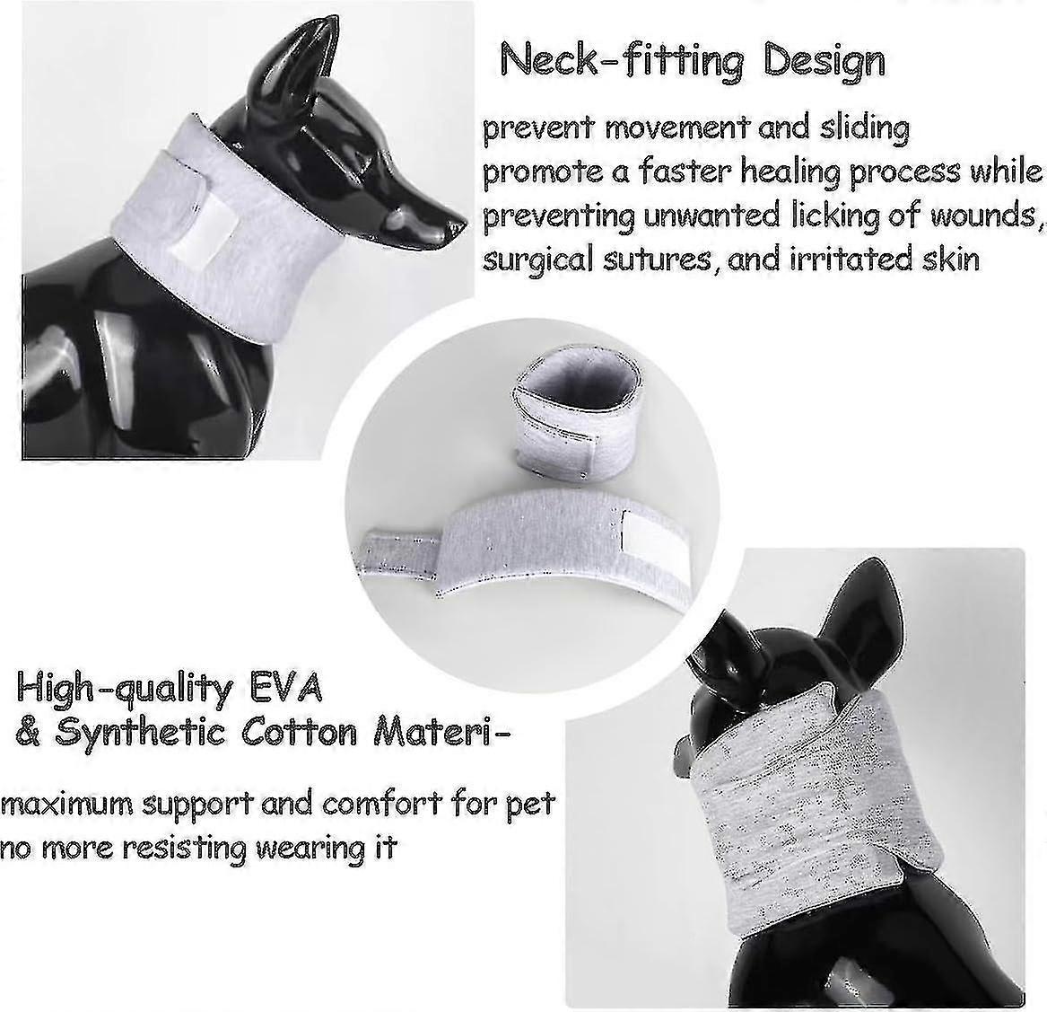 Dog Neck Brace Elizabethan Collar, Recovery After Surgery Adjustable ...