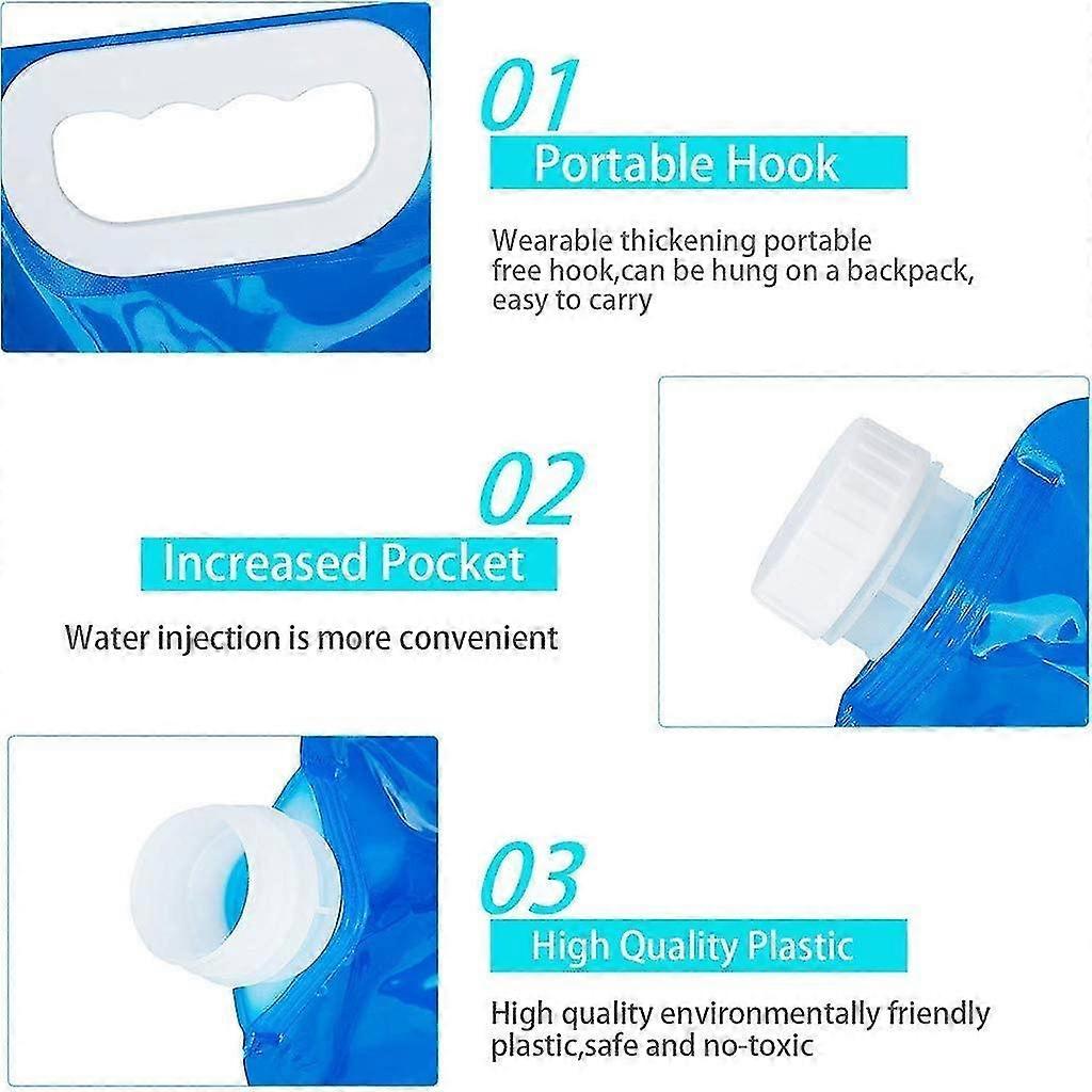 3 X 10l Water Canister Foldable Folding Water Canister Drinking Water ...