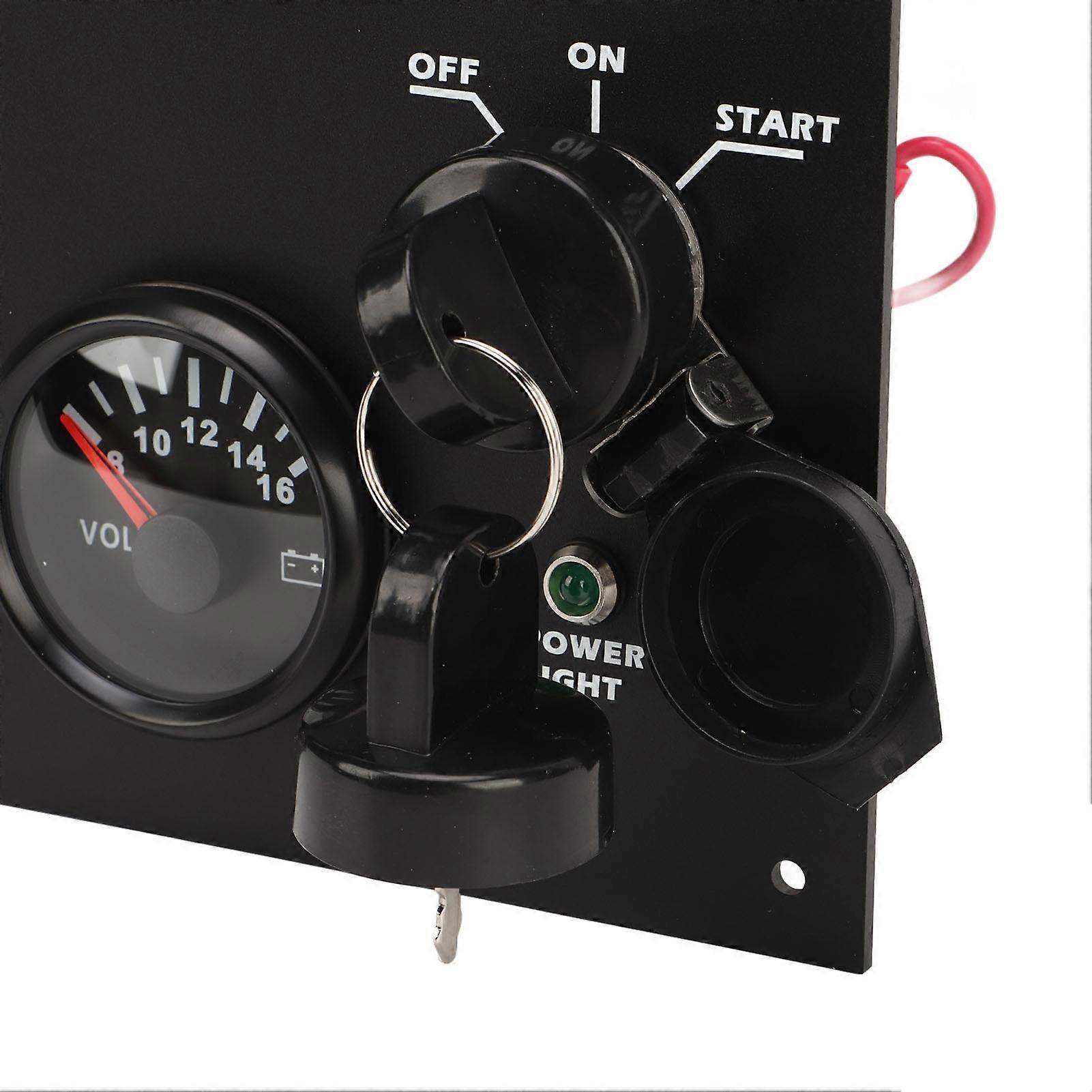 Marine Instrument Panel with Red Backlit and Steering Indicator Oil ...