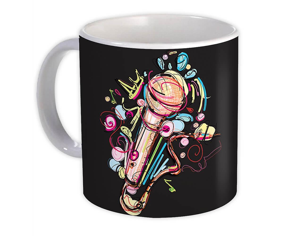 Mug cadeau: I Love Music Microphone Singer Affiche murale moderne ...