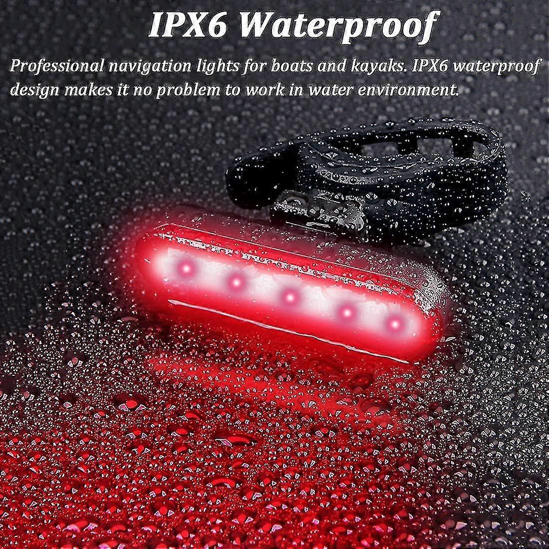 Kayak Navigation Lights Stern Lights Battery Operated, Waterproof Kayak ...