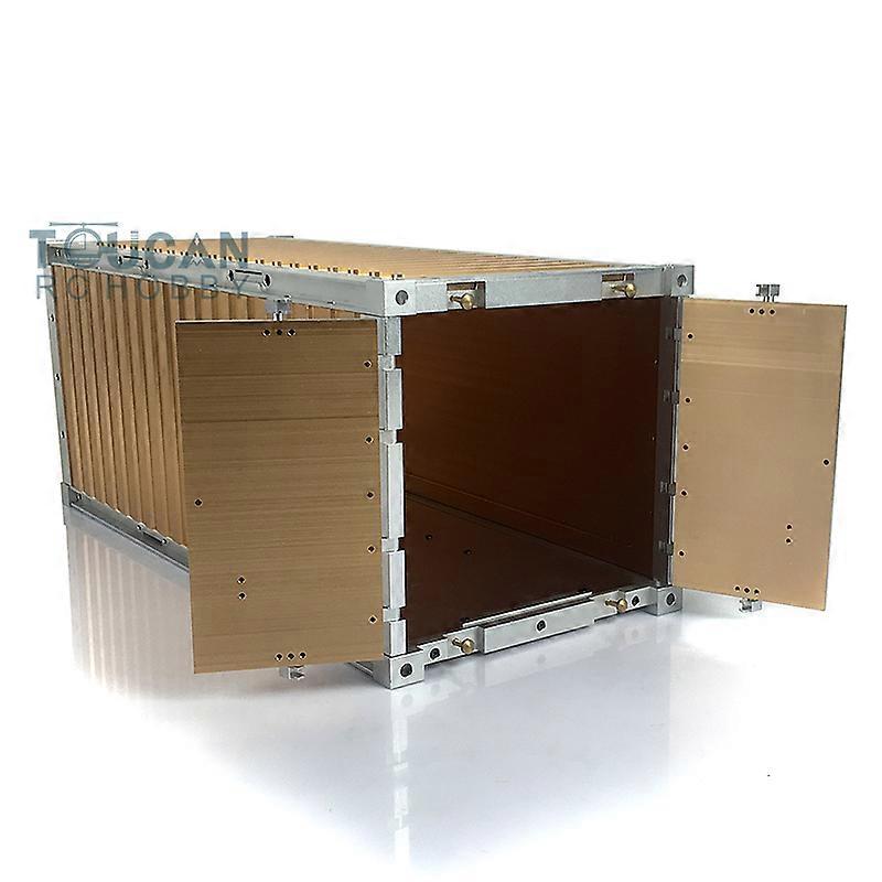 TOUCAN Full Metal 20Ft Container Box For 1/14 Tractor Truck DIY Trailer ...