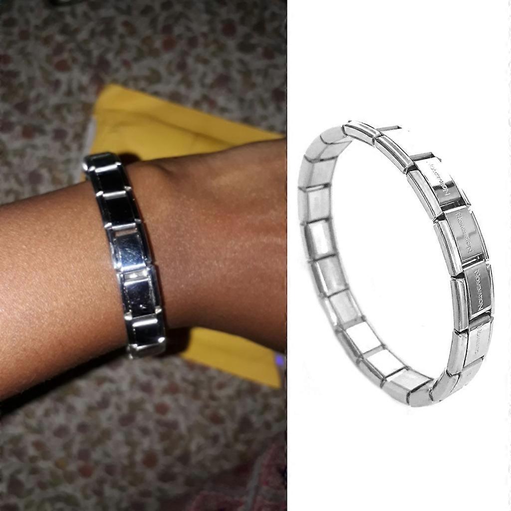 Italian Bracelet for Women Wrist Punk Style Stainless Steel Modular ...