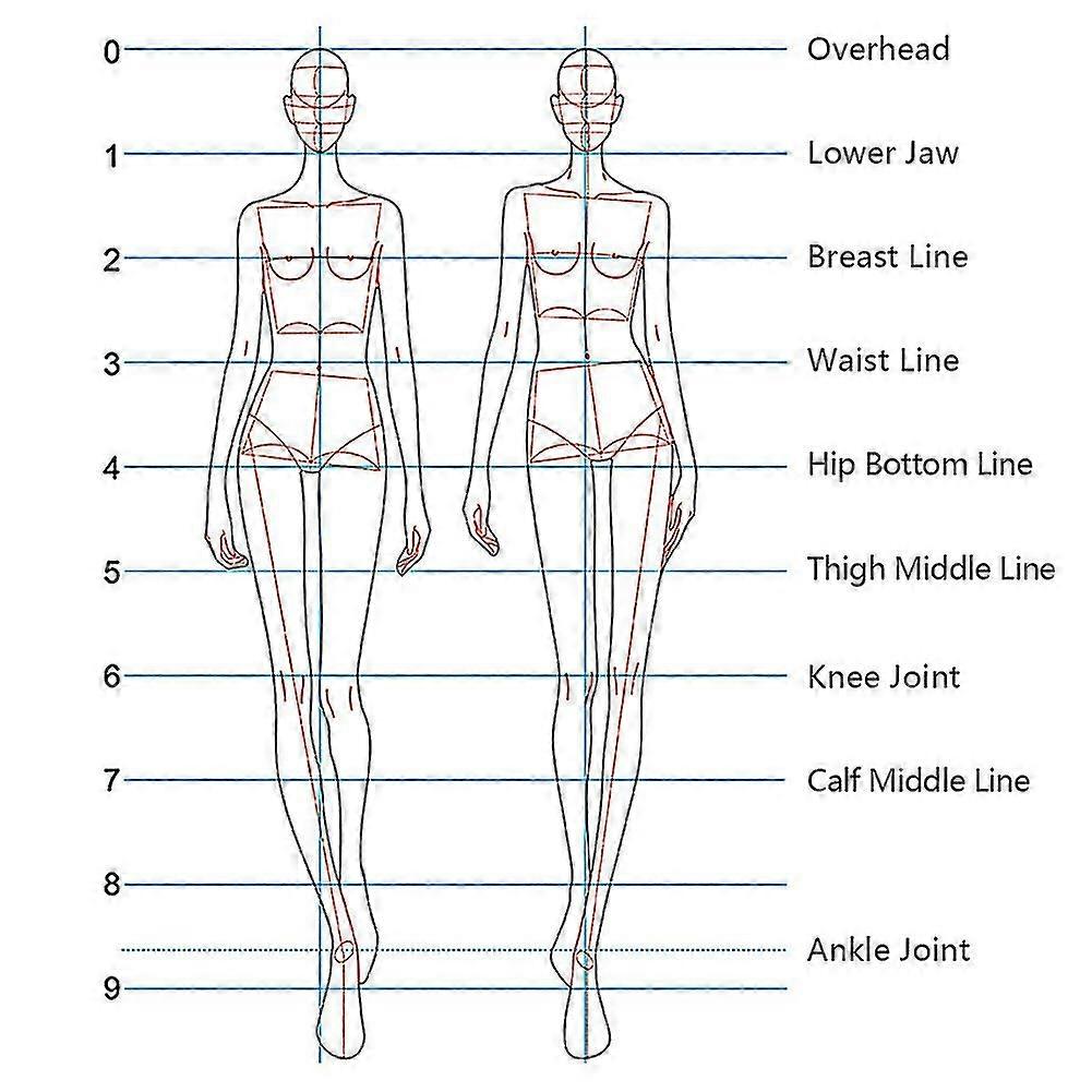 Fashion Illustration Rulers Sketching Templates Ruler Sewing Humanoid ...