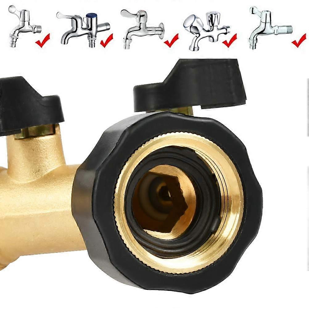 double washing machine tap 2-way Y-Distributor 3/4 Inch for Connection ...