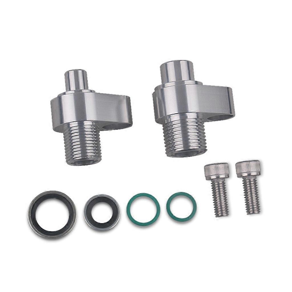 Swap- LS AC Compressor Adapter Fittings with Gasket Sealing Rings for ...