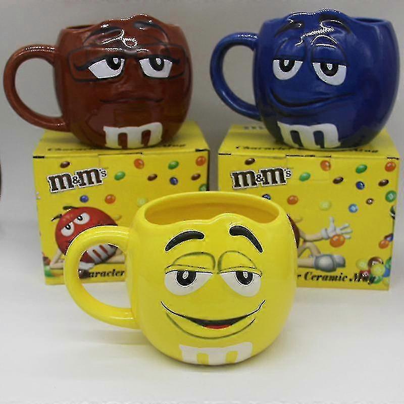 Mm Bean Cartoon Mug Cute Mm Chocolate Bean Water Cup Creative Cup ...