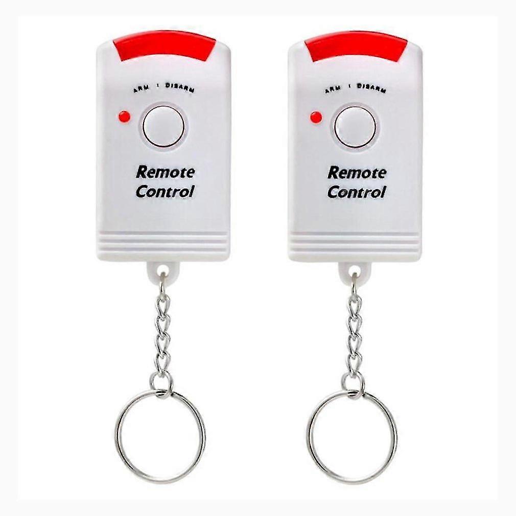 Wireless Pir Motion Sensor Detector Alarm With 2 Remote Controls Door ...