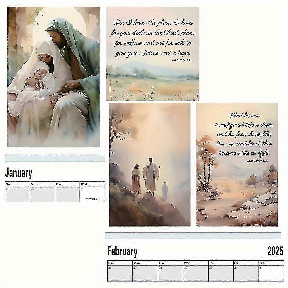 Jesus Calendar 2025, Christian Wall Calendar 2025, Religious Calendar ...