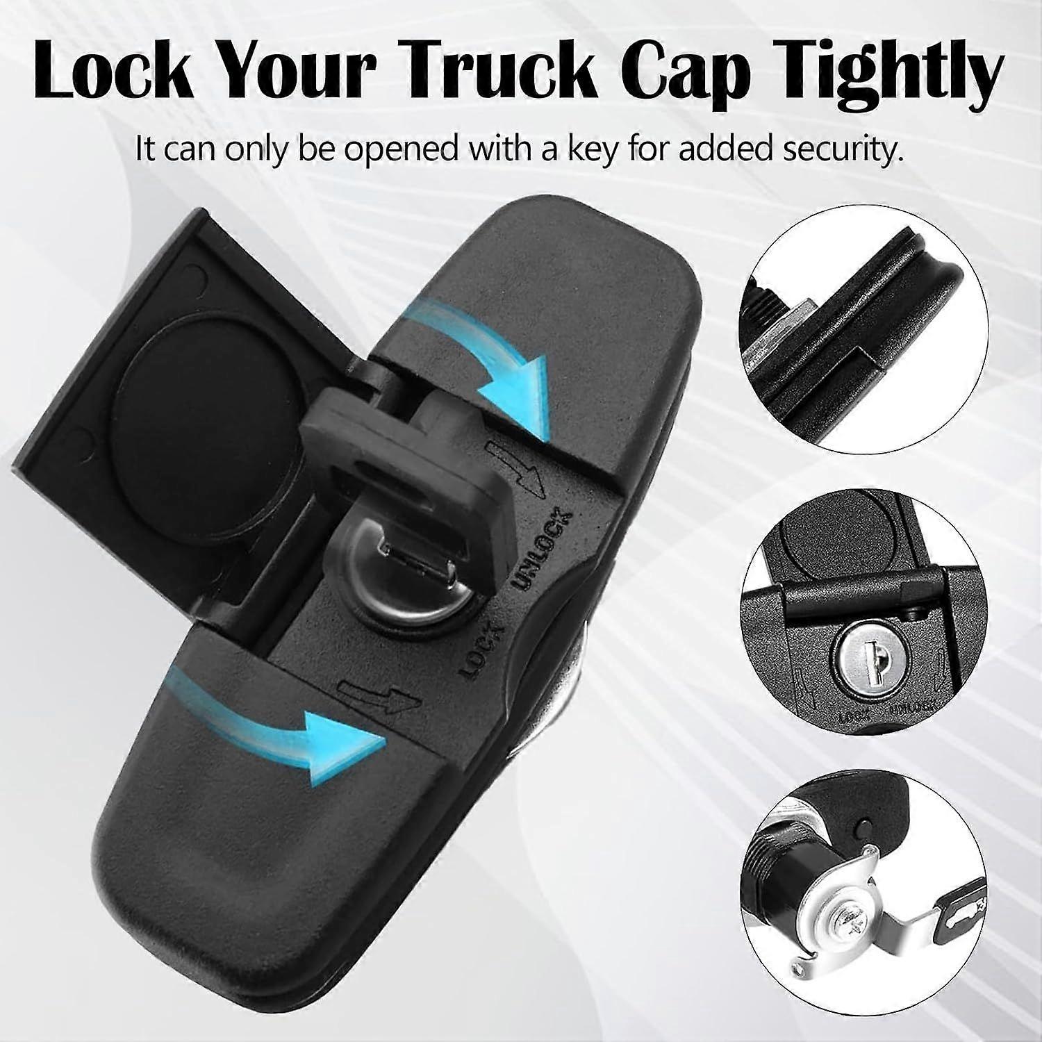 Truck Cap Lock Replacement Parts, Twist Handle Kit Truck Door Cap ...