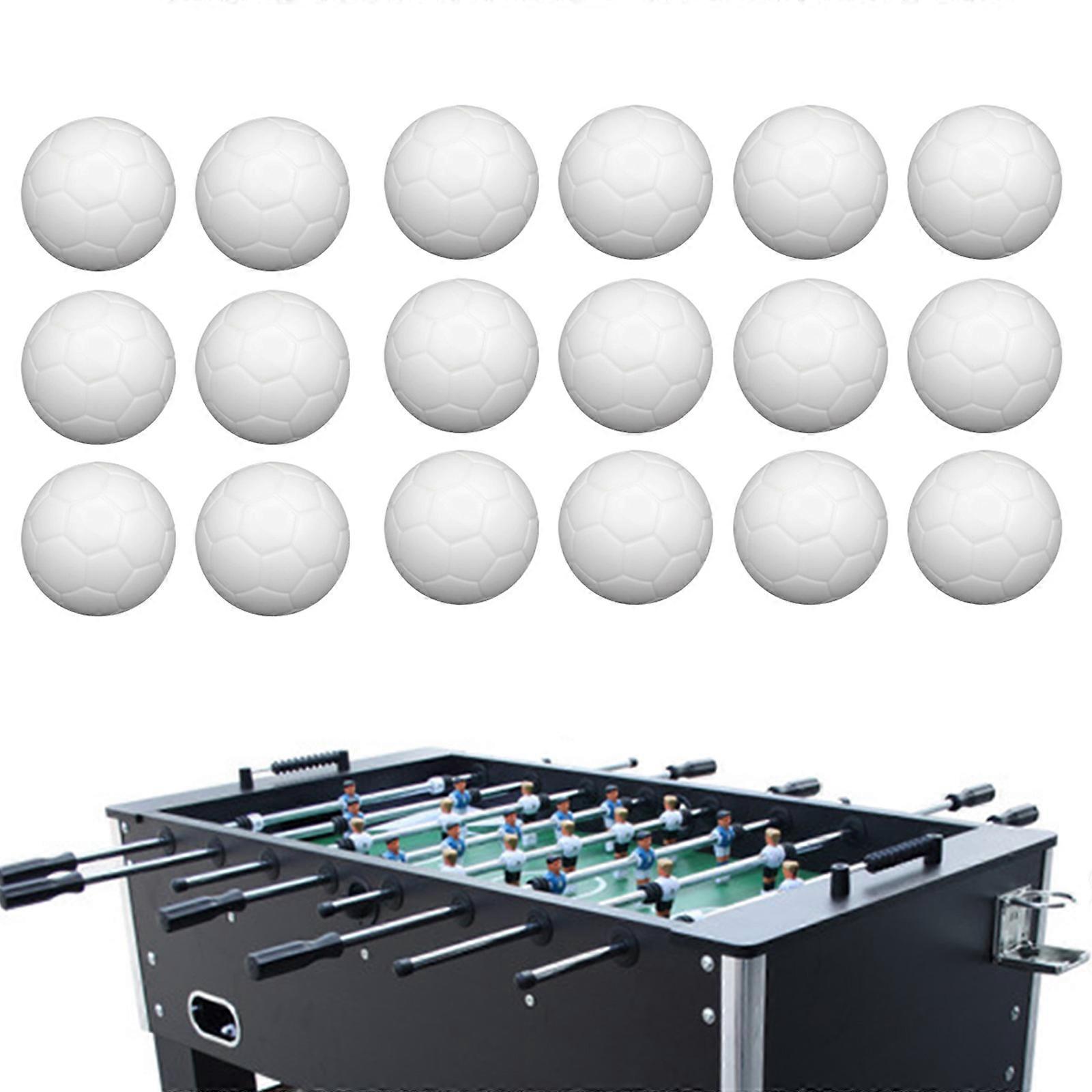 Mini White Tabletop Game Soccer Ball Set, 36mm Table Soccer Foosballs ...