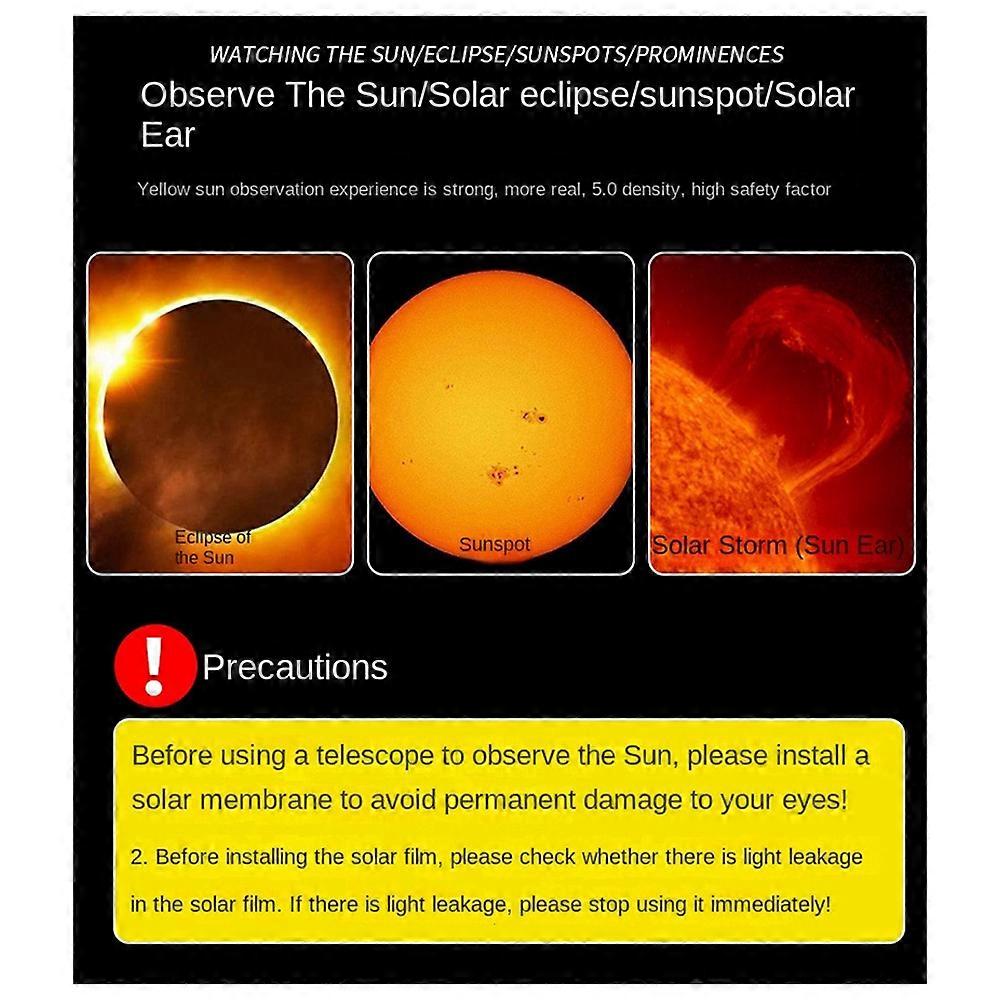 Astronomical Telescope Composite Film Filter Solar Film for Watching ...