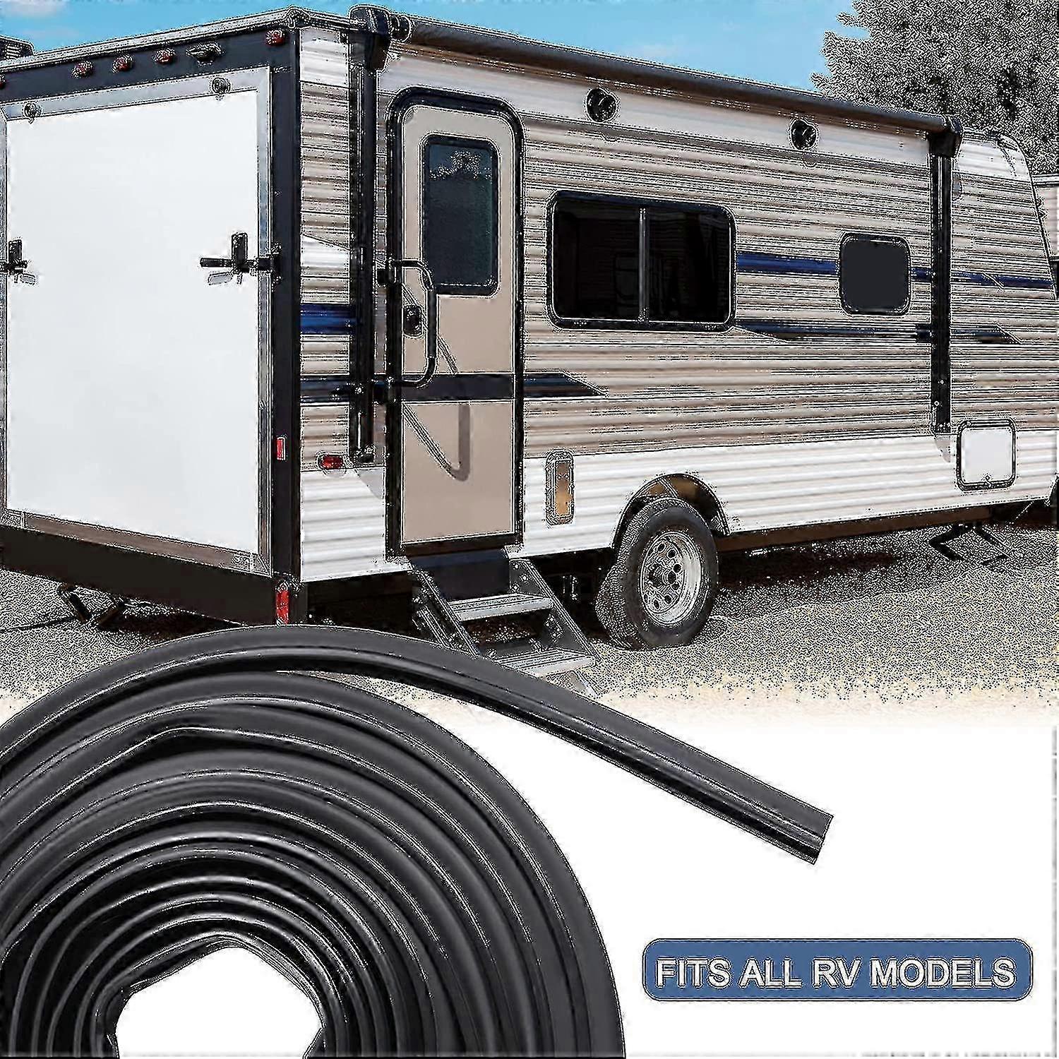 Rv Slide Out D-seal Black Rubber Weatherstrip Exterior Molding Trim 1 ...