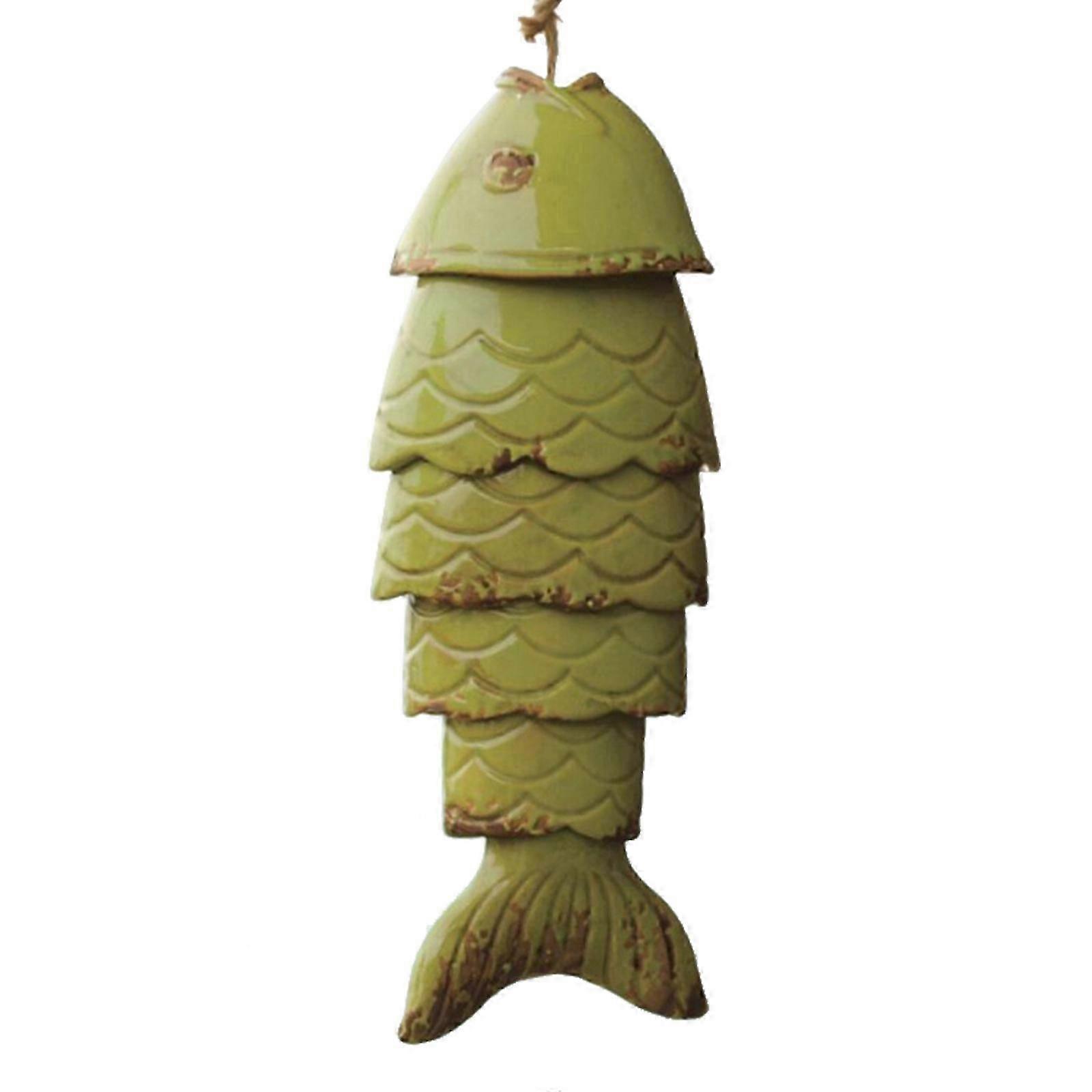 Color Metal Kois Fish Wind Chimes Metal-Outdoor Indoor Pendant ...