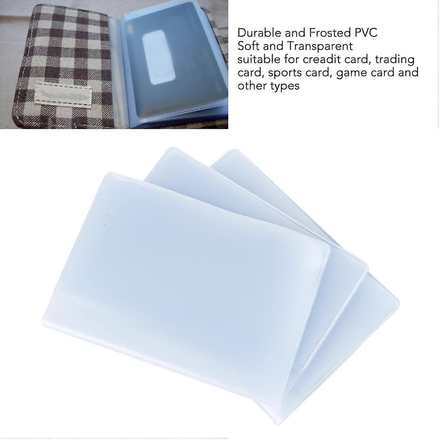 3Pcs Wallet Insert Soft Transparent PVC 10 20 30 Pages Multi Purpose ...