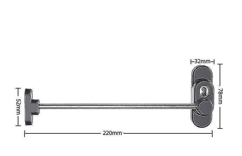 Lockable Window/door Security Cable Restrictor With Key | Fruugo DK