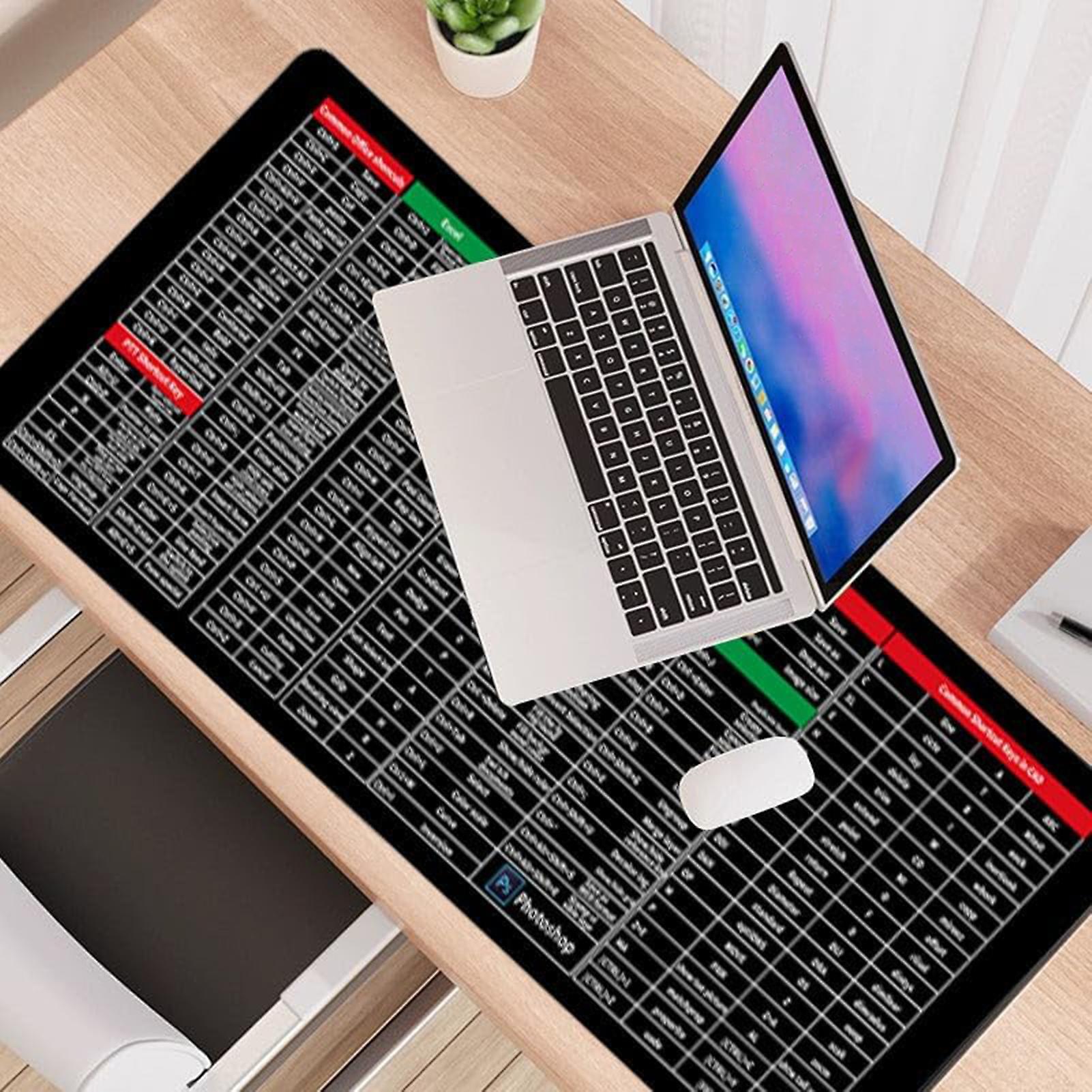 Mouse Pad Keyboard Shortcuts Print Large Mouse Mat Quick Key Super ...