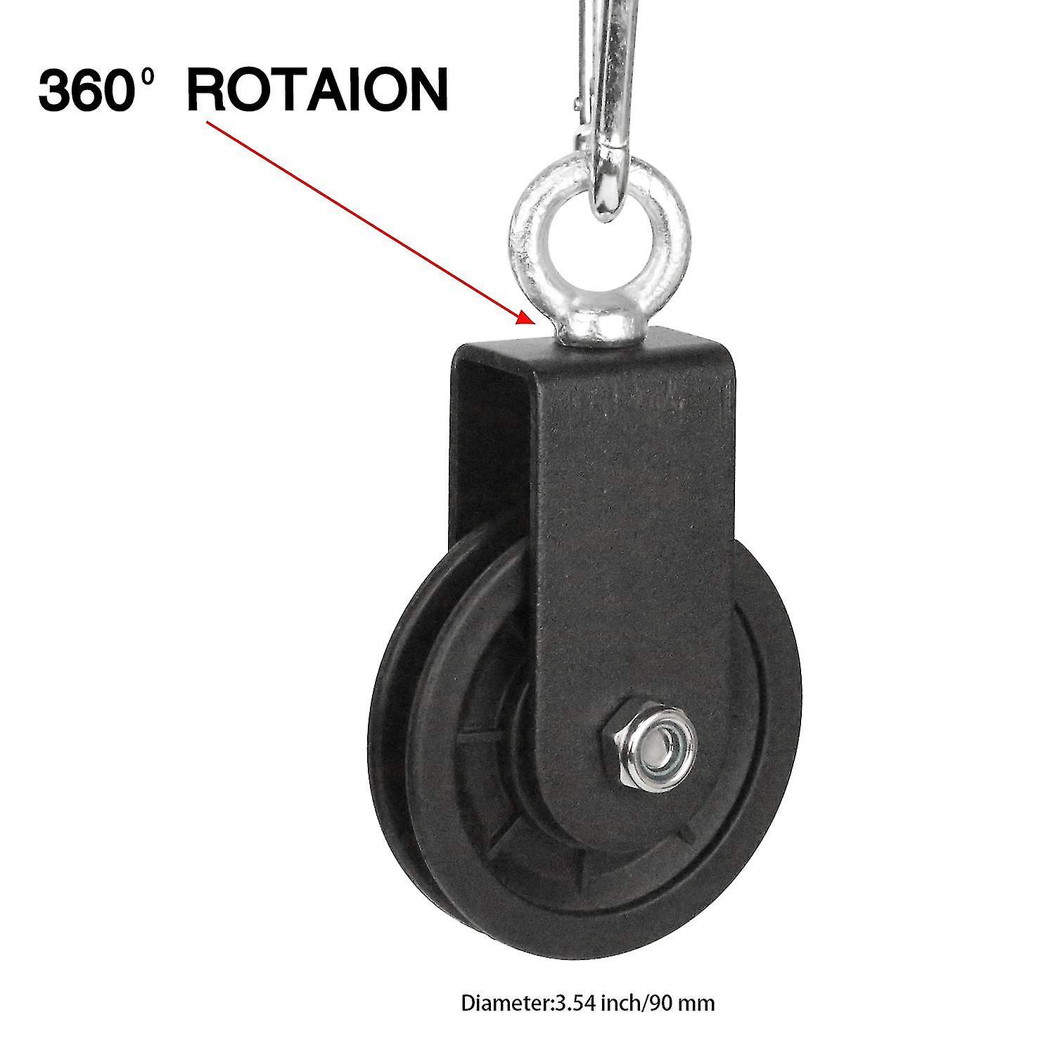 Heavy Duty Pulley, Fitness Pulley Rotation Traction Wheel /gym ...